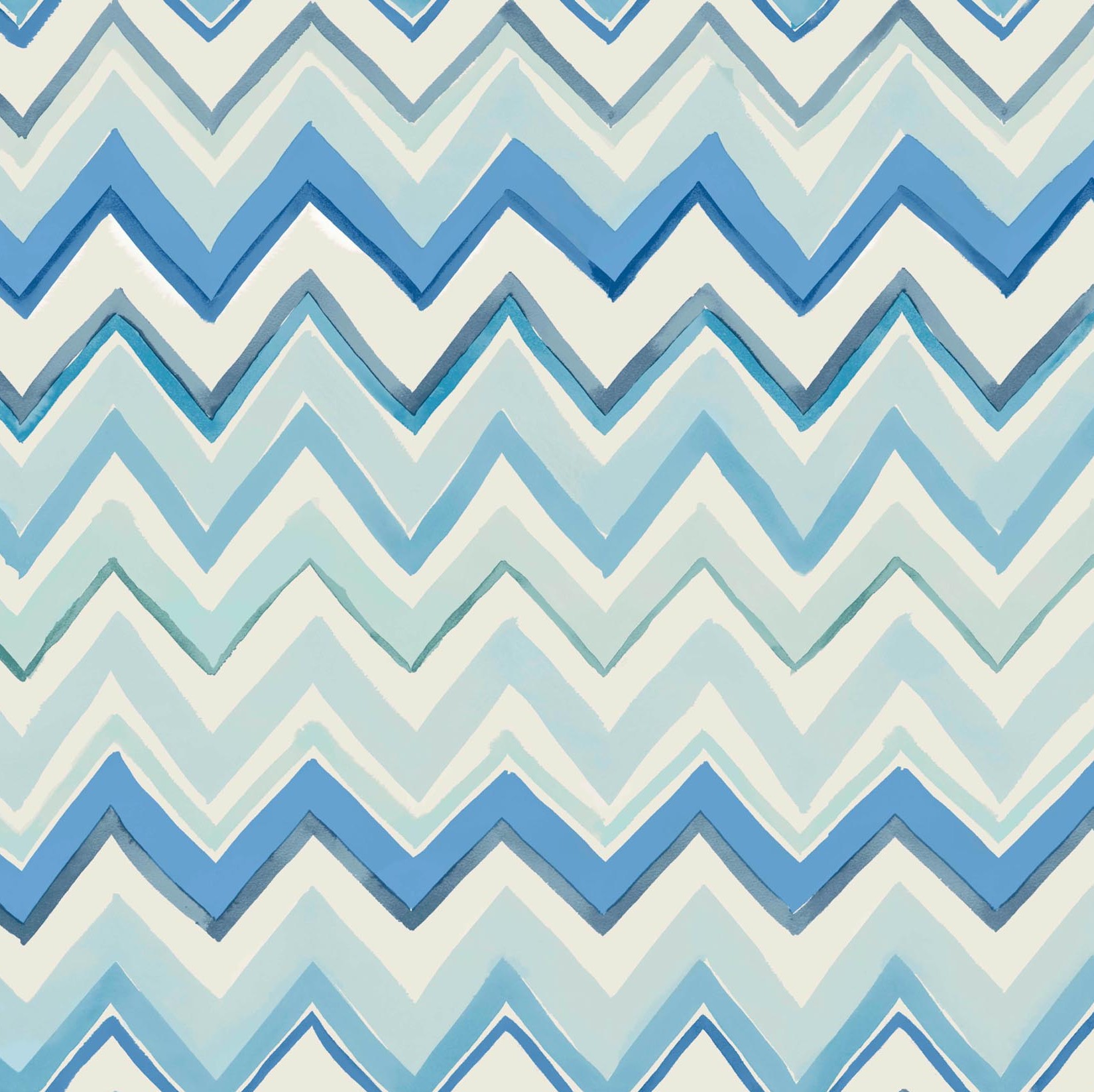 Zigzag Wallpaper Blue